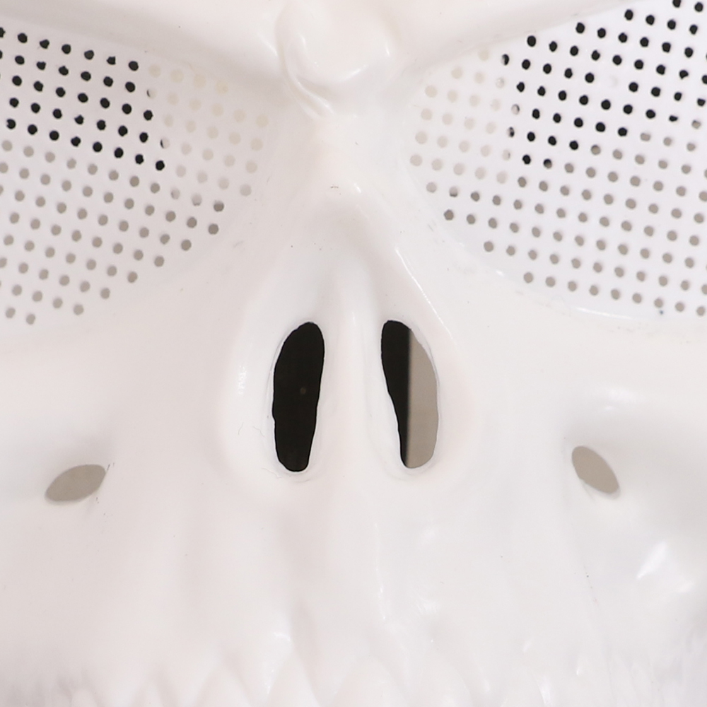 WHITE HALLOWEEN SKULL MASK FANCY DRESS MENS ADULTS HORROR SKELETON ...